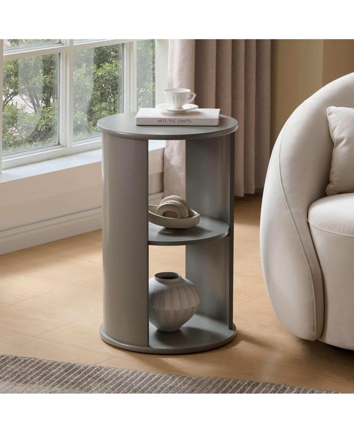 Click here for Kings Brand Furniture Round Side Table with Storag... prices