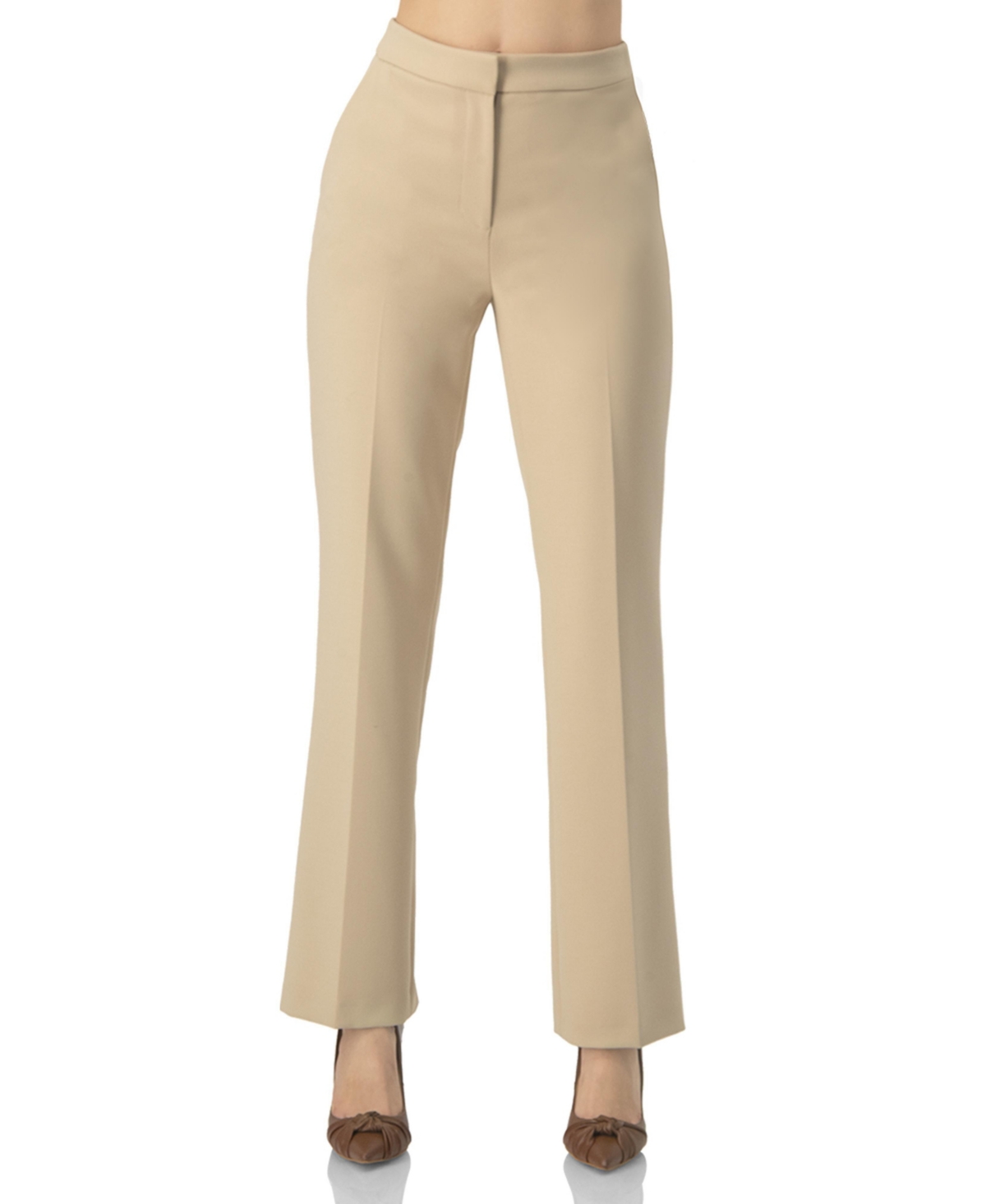 Click here for Ivonne Womens Beige Tailored Trousers - Beige prices