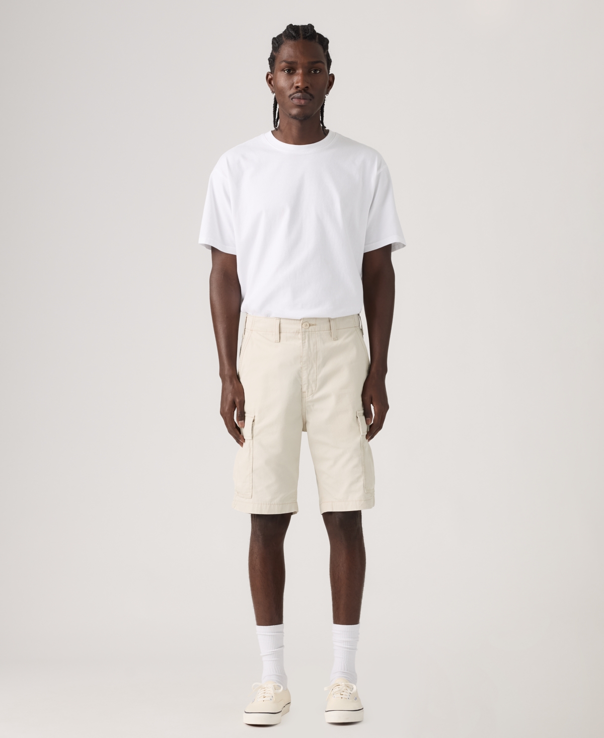 Click here for Levis Mens Carrier 9.5 Cargo Shorts - Pumice Stone prices