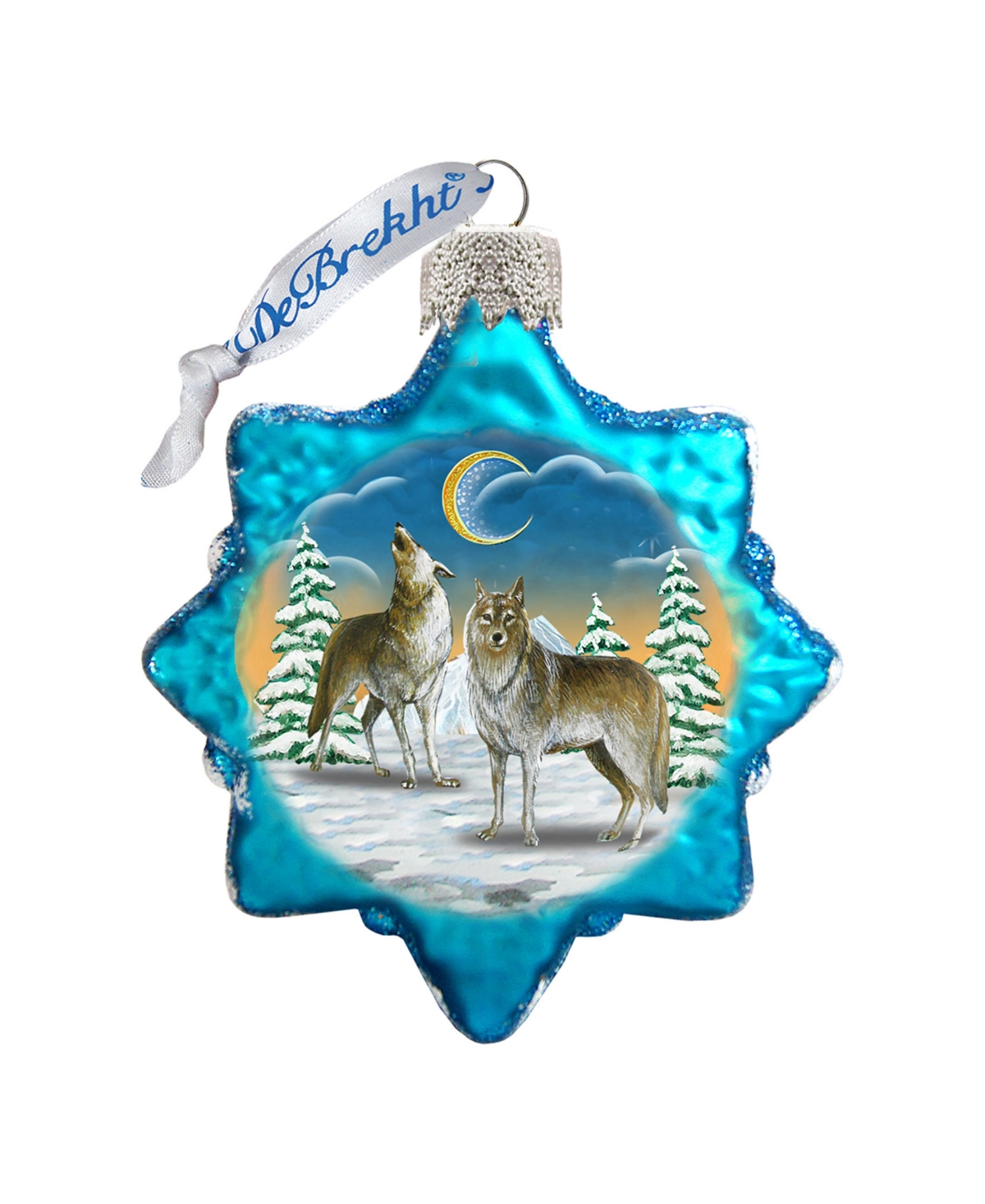 Click here for Designocracy Wolves in the Winter Moon Mercury Hol... prices