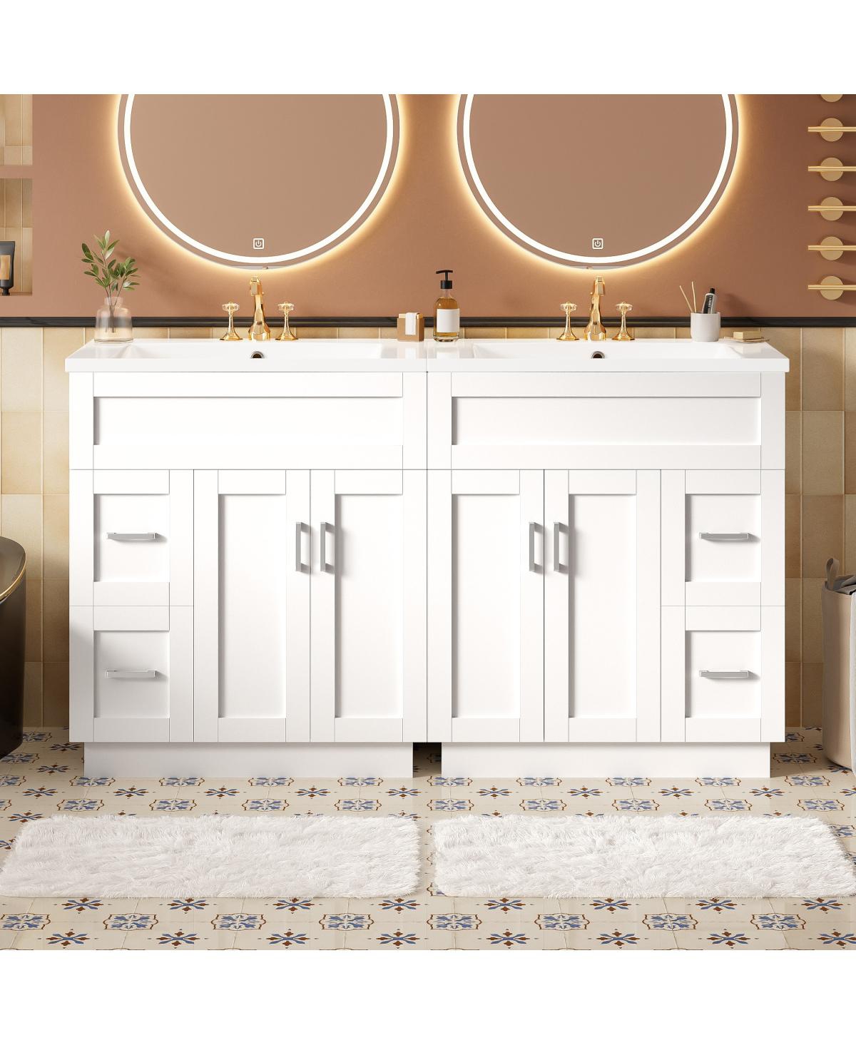 Click here for Sillysis 60" Double Sink Bathroom Vanity with... prices