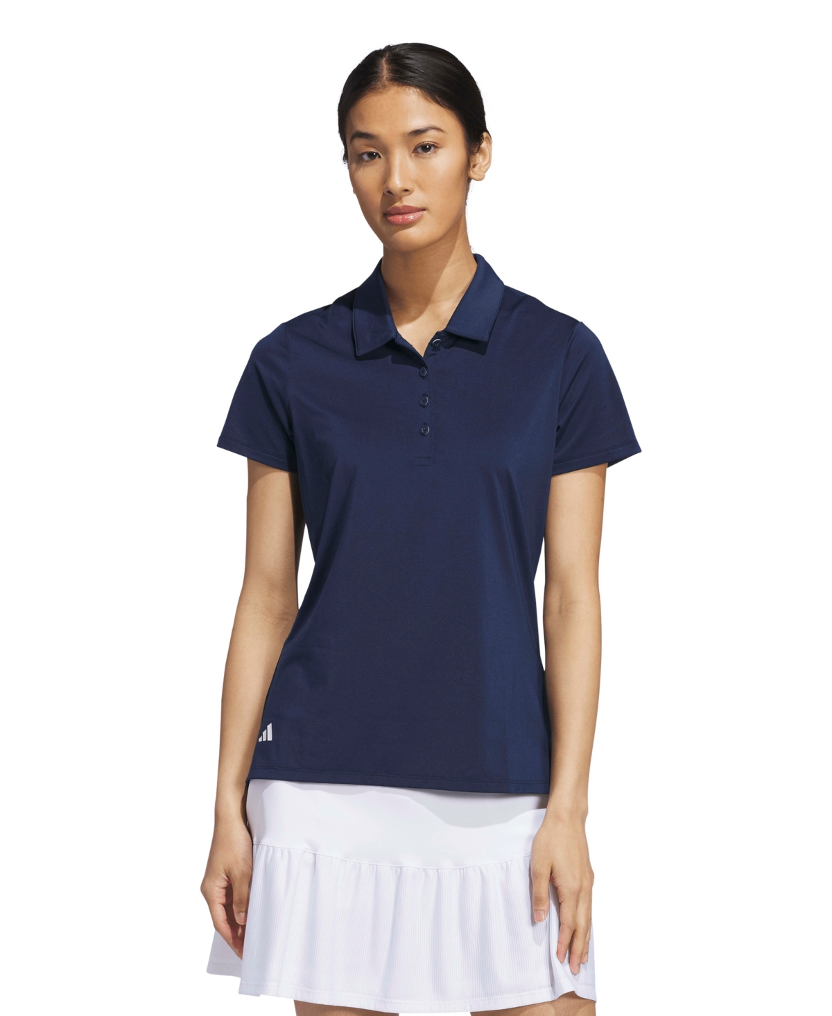 Click here for adidas Womens Solid Short-Sleeve Polo Shirt - Coll... prices