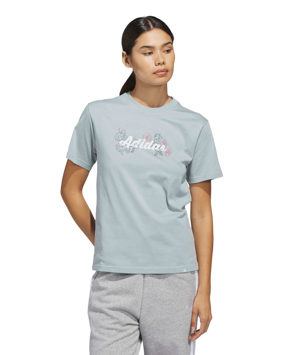 Click here for adidas Womens Wester Florals Graphic T-Shirt - Won... prices