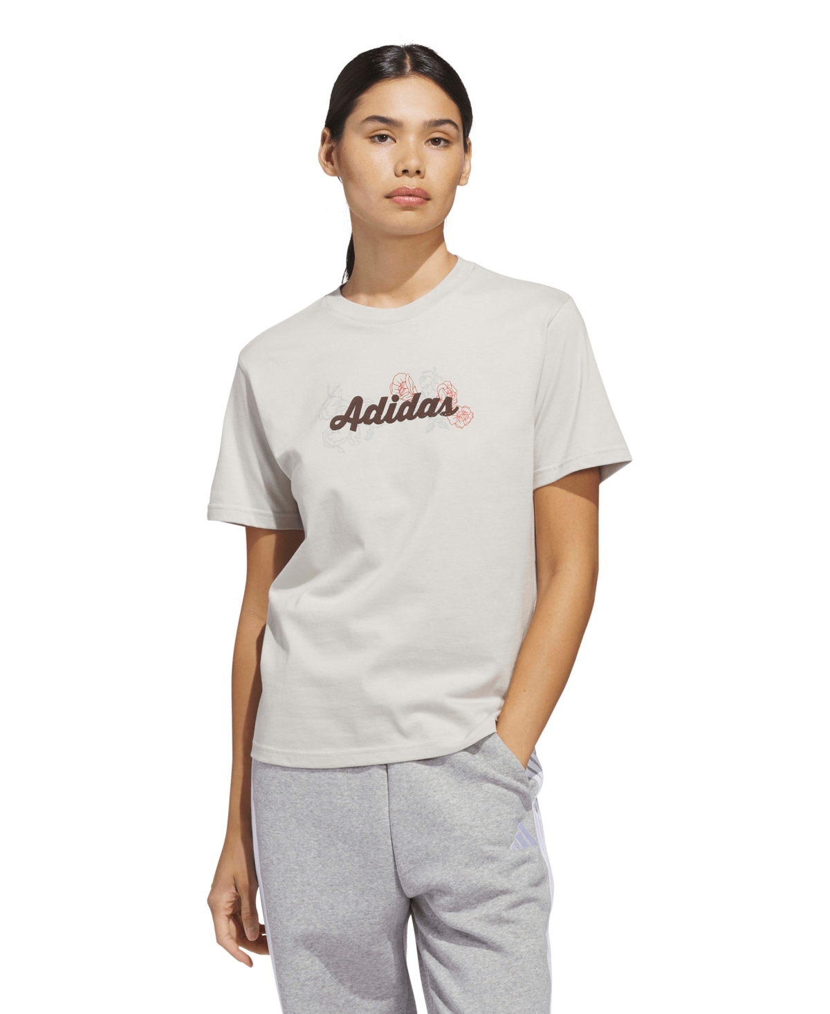 Click here for adidas Womens Wester Florals Graphic T-Shirt - Won... prices