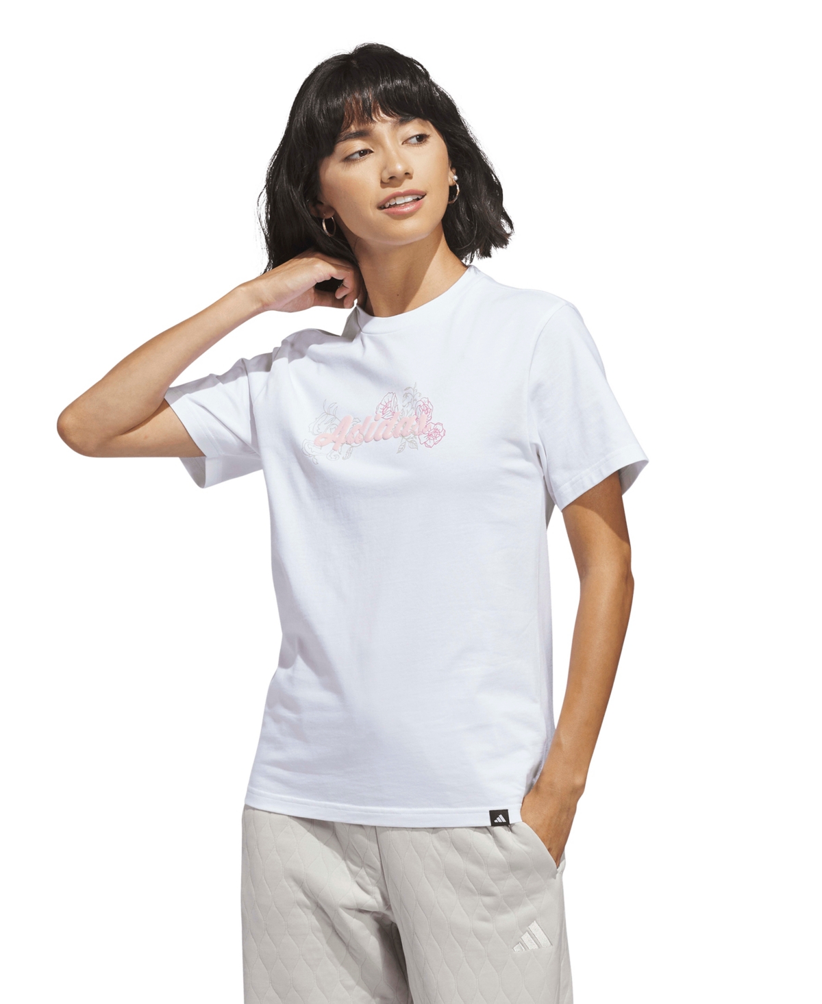 Click here for adidas Womens Wester Florals Graphic T-Shirt - Whi... prices