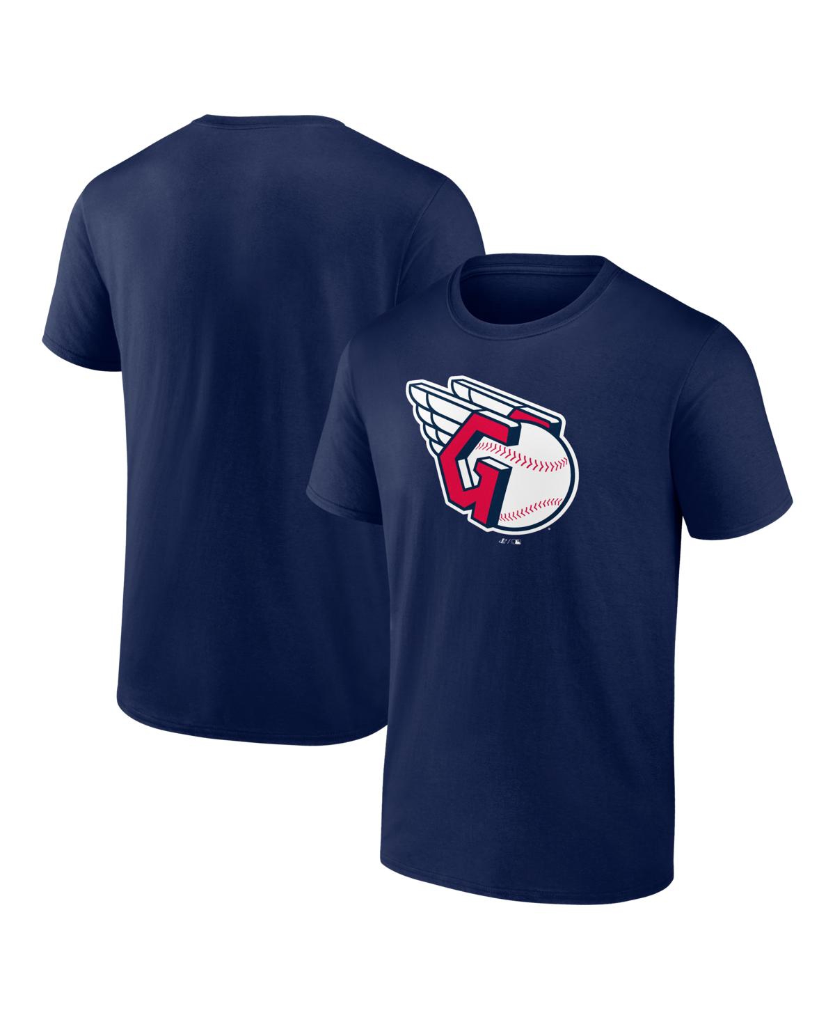 Click here for Logo Athletic Mens Navy Cleveland Guardians Logo T... prices