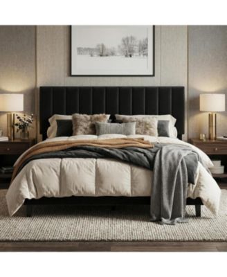 Click here for Gaomon Bed Frame Upholstered Platform Bed With Adj... prices