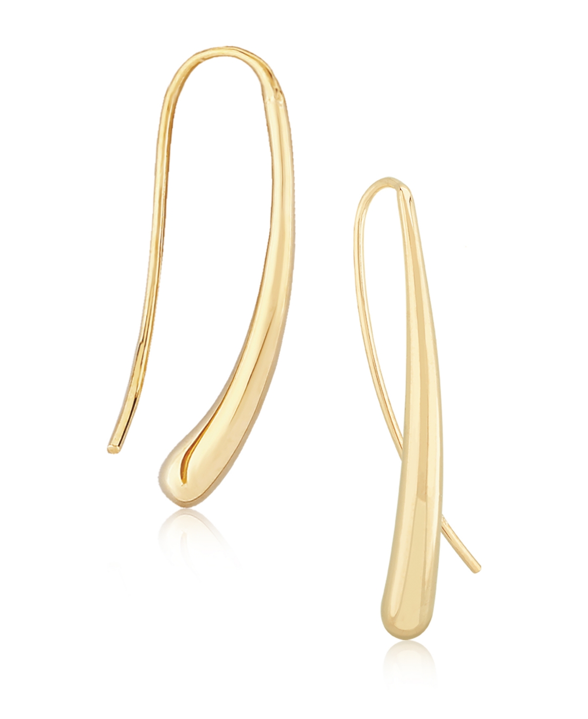 Click here for Fluid Teardrop Earrings Set in 14k White or Yellow... prices