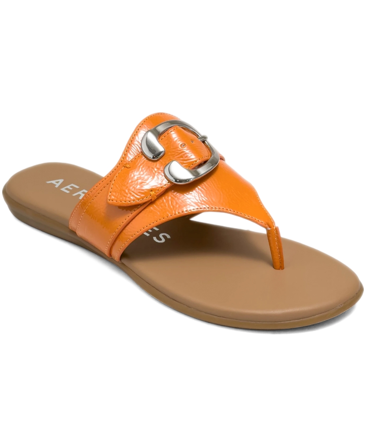 Click here for Aerosoles Womens Glitz Open Toe Flat Sandals - Mel... prices