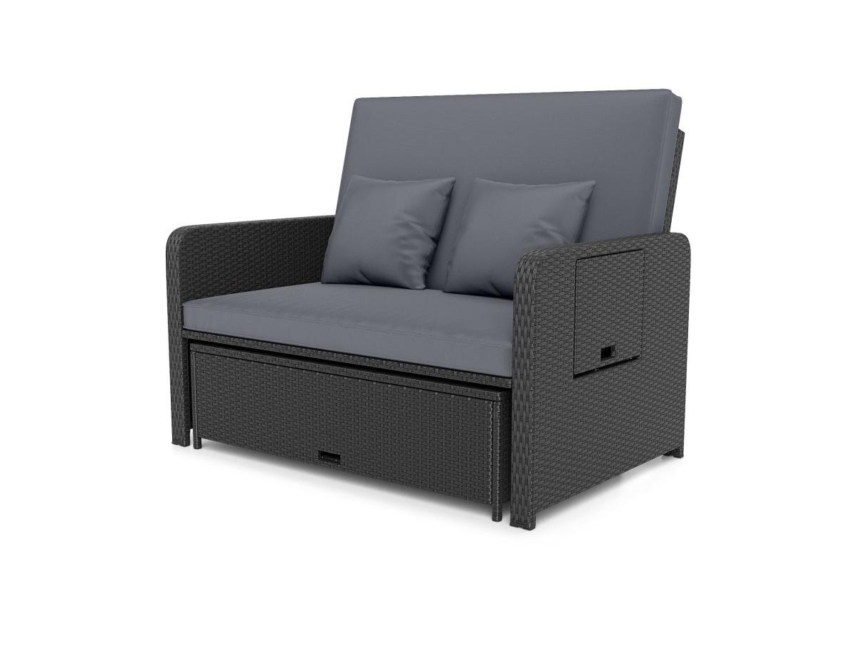 Click here for Slickblue Outdoor Wicker Daybed with Adjustable Ba... prices