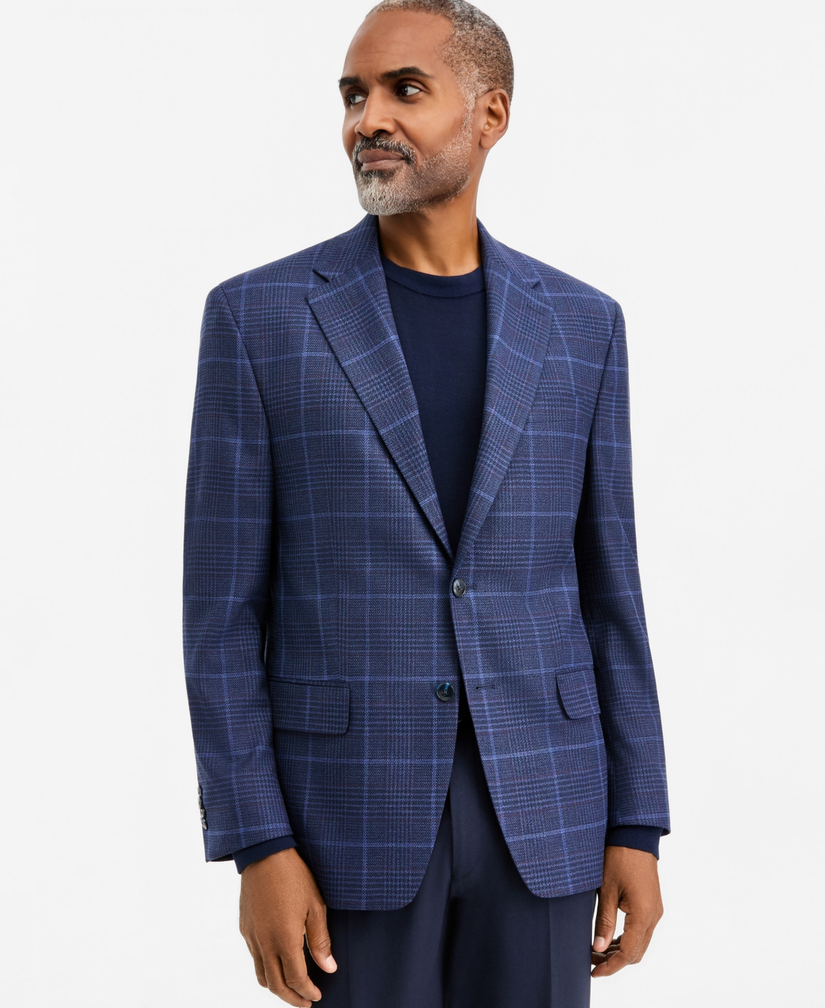 Click here for Michael Kors Mens Classic-Fit Plaid Sport Coat - N... prices