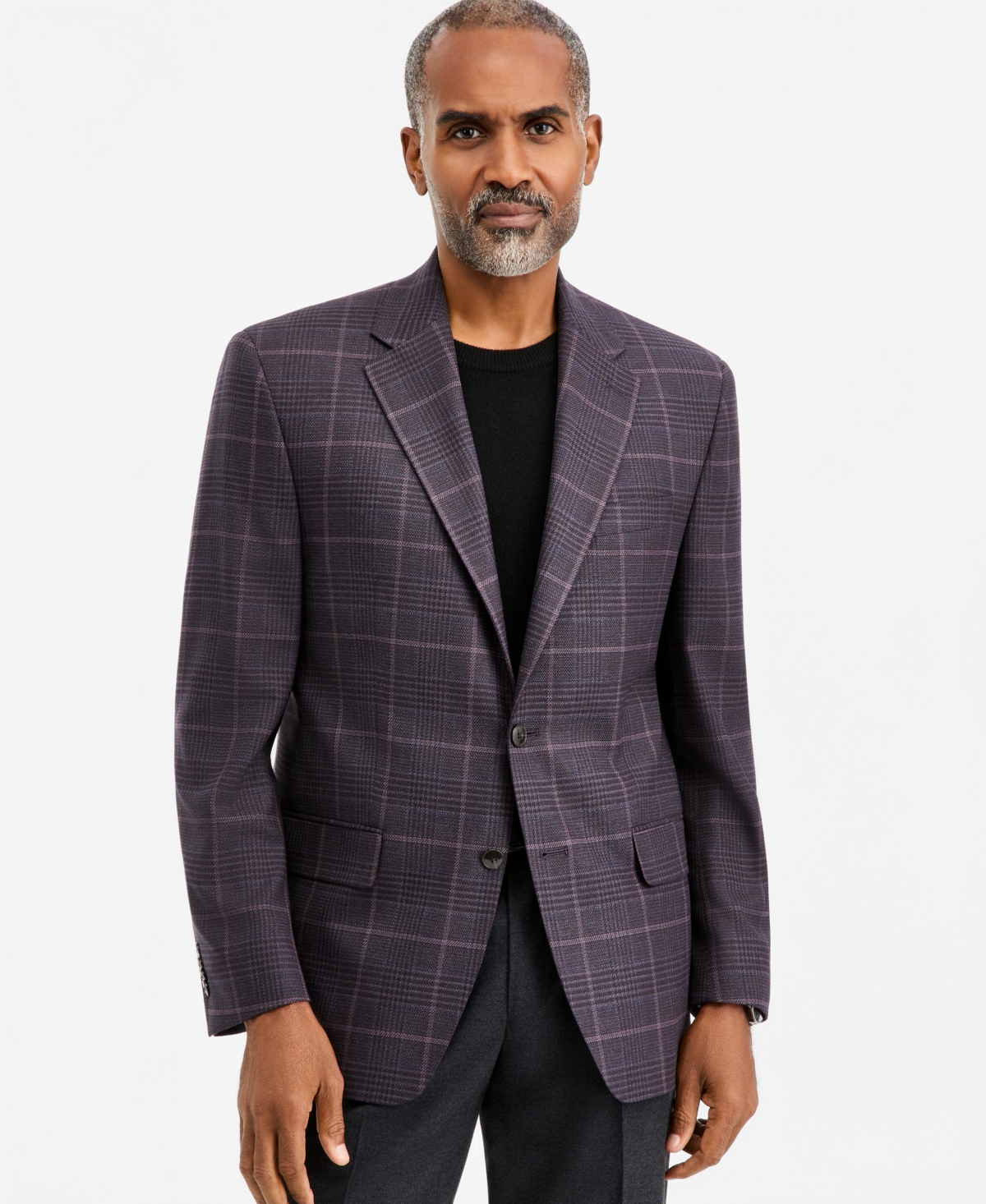 Click here for Michael Kors Mens Classic-Fit Plaid Sport Coat - P... prices