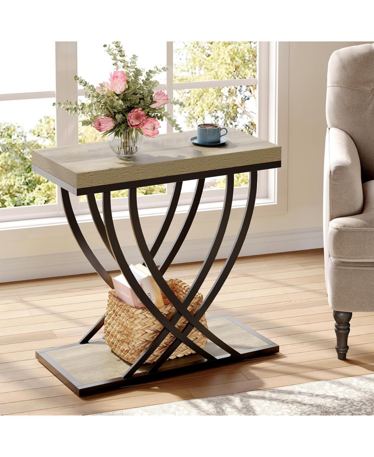Click here for Tribesigns Side Table  2-Tier Narrow End Table for... prices