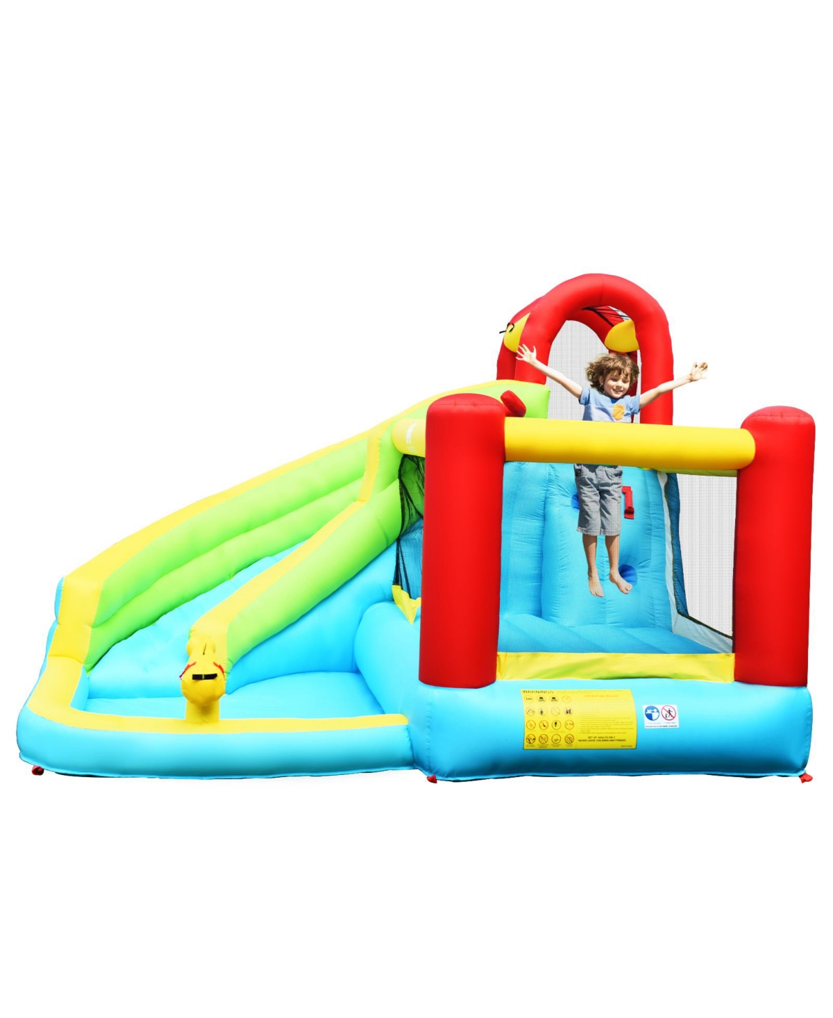 Click here for Mecale 6-in-1 Inflatable Bounce House with Climbin... prices