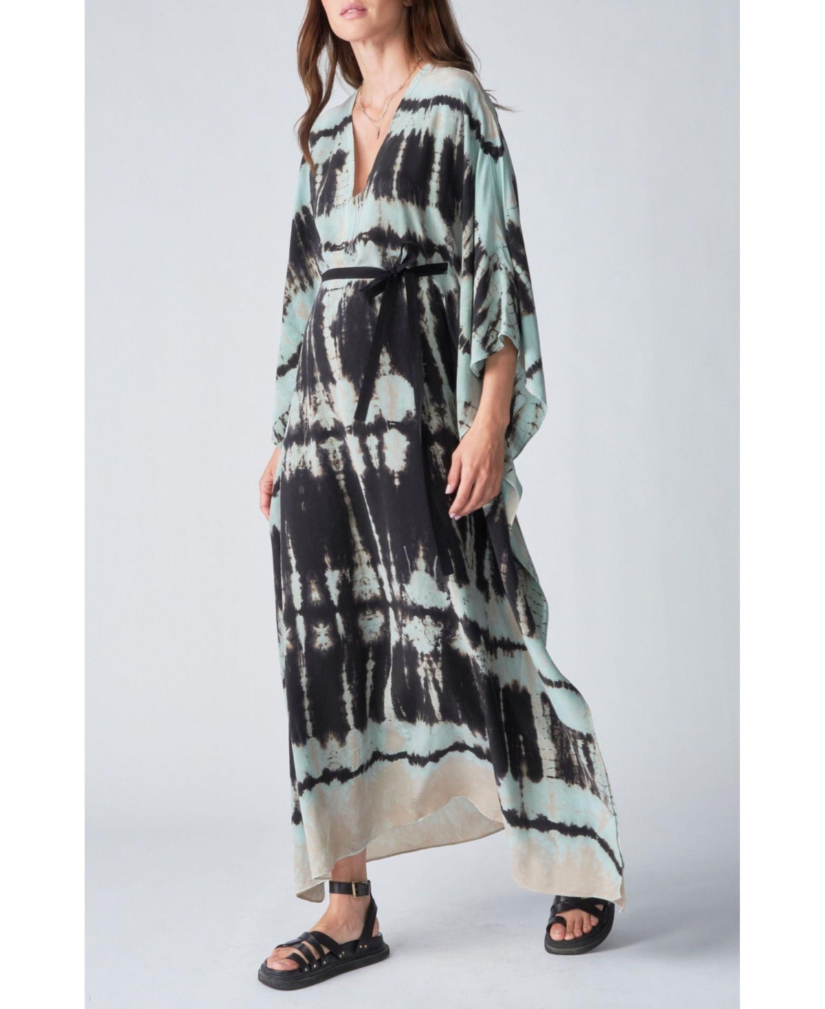 Click here for Ocean+Main Womens Ocean+Main Cupro Caftan - Skyblu... prices