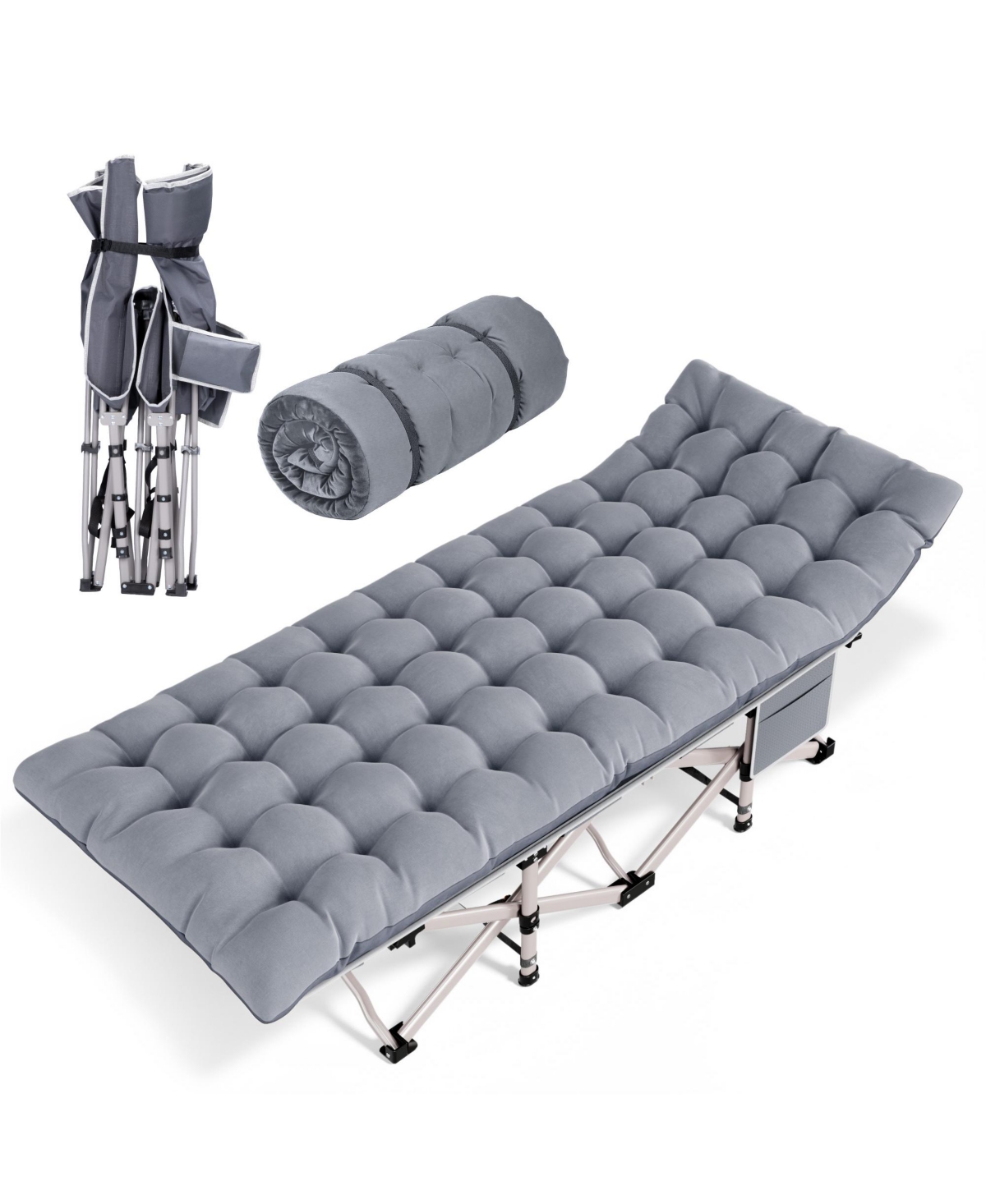 Click here for Folding Camping Cot with Removable Cotton Mattress... prices