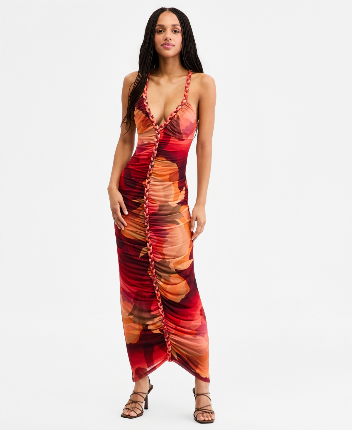 Click here for Rachel Rachel Roy Womens Thalassa Printed Mesh Dre... prices