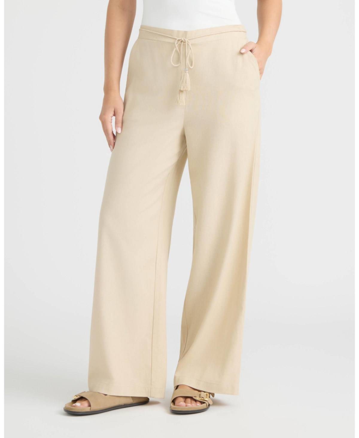 Click here for Ellen Tracy Womens Wide Leg Pant - Linen prices