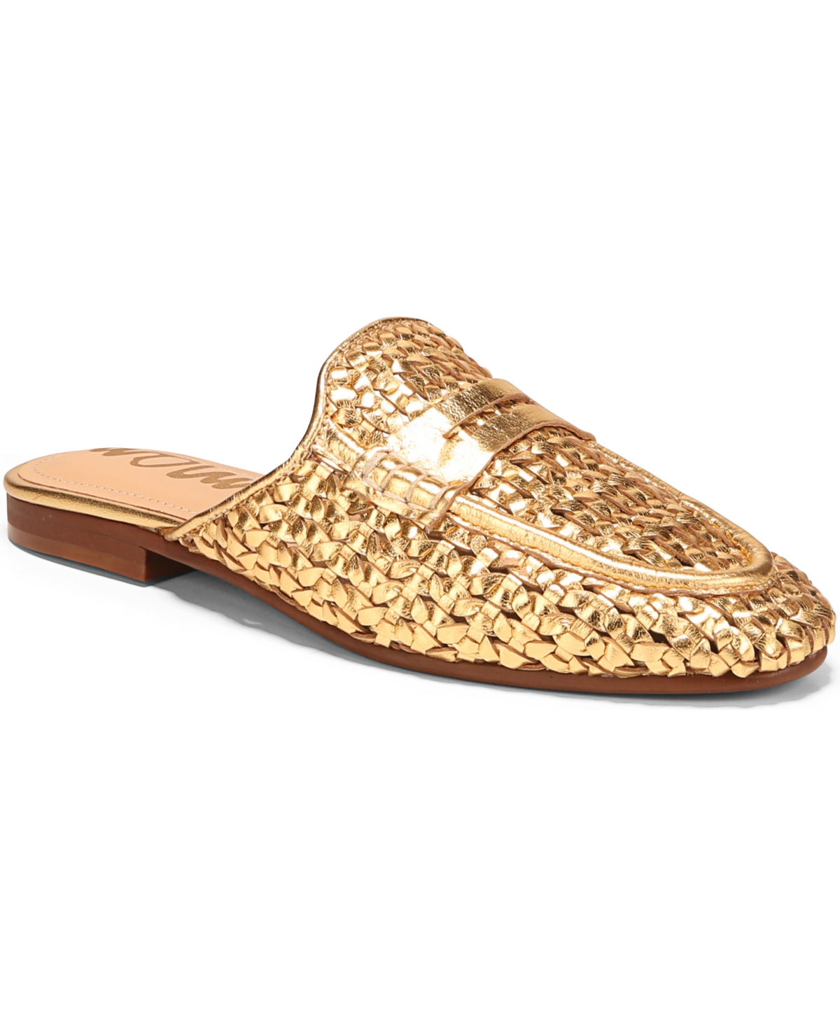 Click here for Sam Edelman Womens Tullie Slip-On Mules - Amber Go... prices
