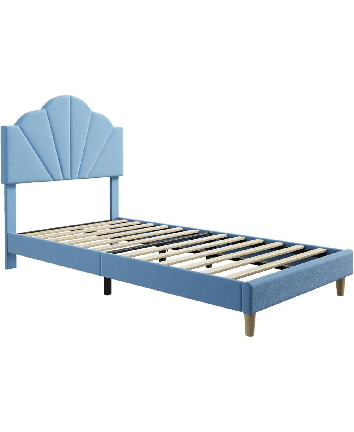 Click here for gaomon Twin Bed Frame Velvet Upholstered Adjustabl... prices