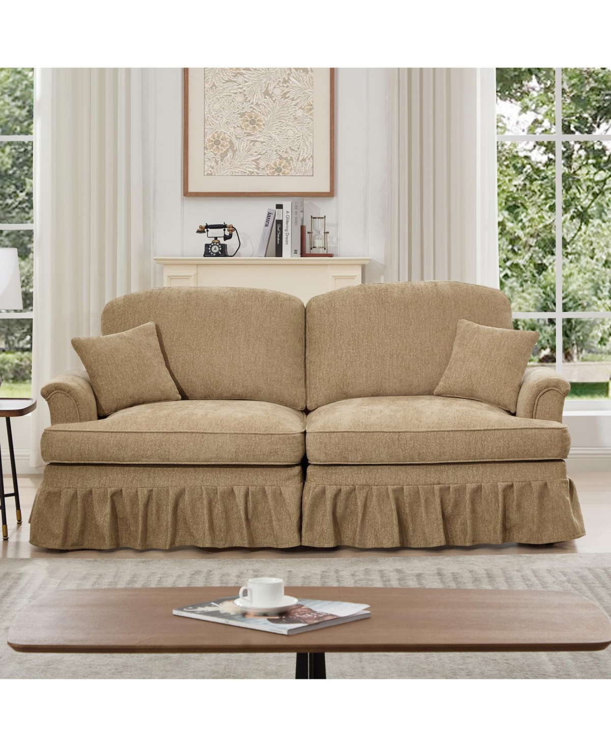 Click here for Streamdale Mid Century Chenille Loveseat Sofa with... prices