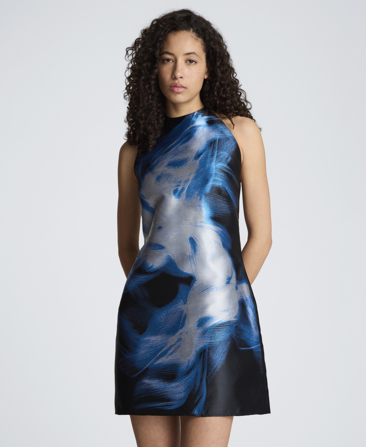 Click here for Kenneth Cole Womens Sleeveless Halter Neck Short D... prices