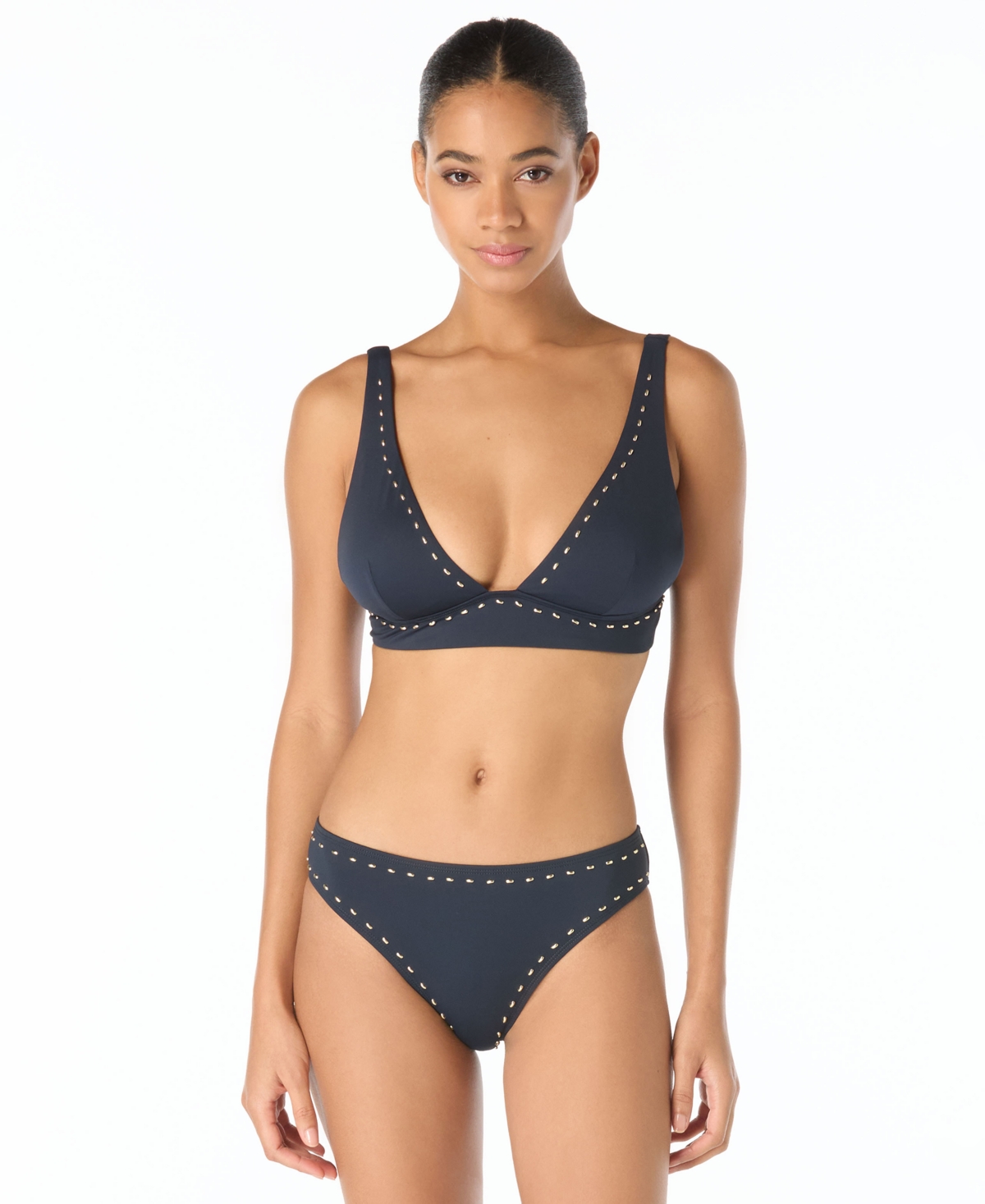 Click here for Michael Kors Womens V-Neck Bikini Top - New Navy prices