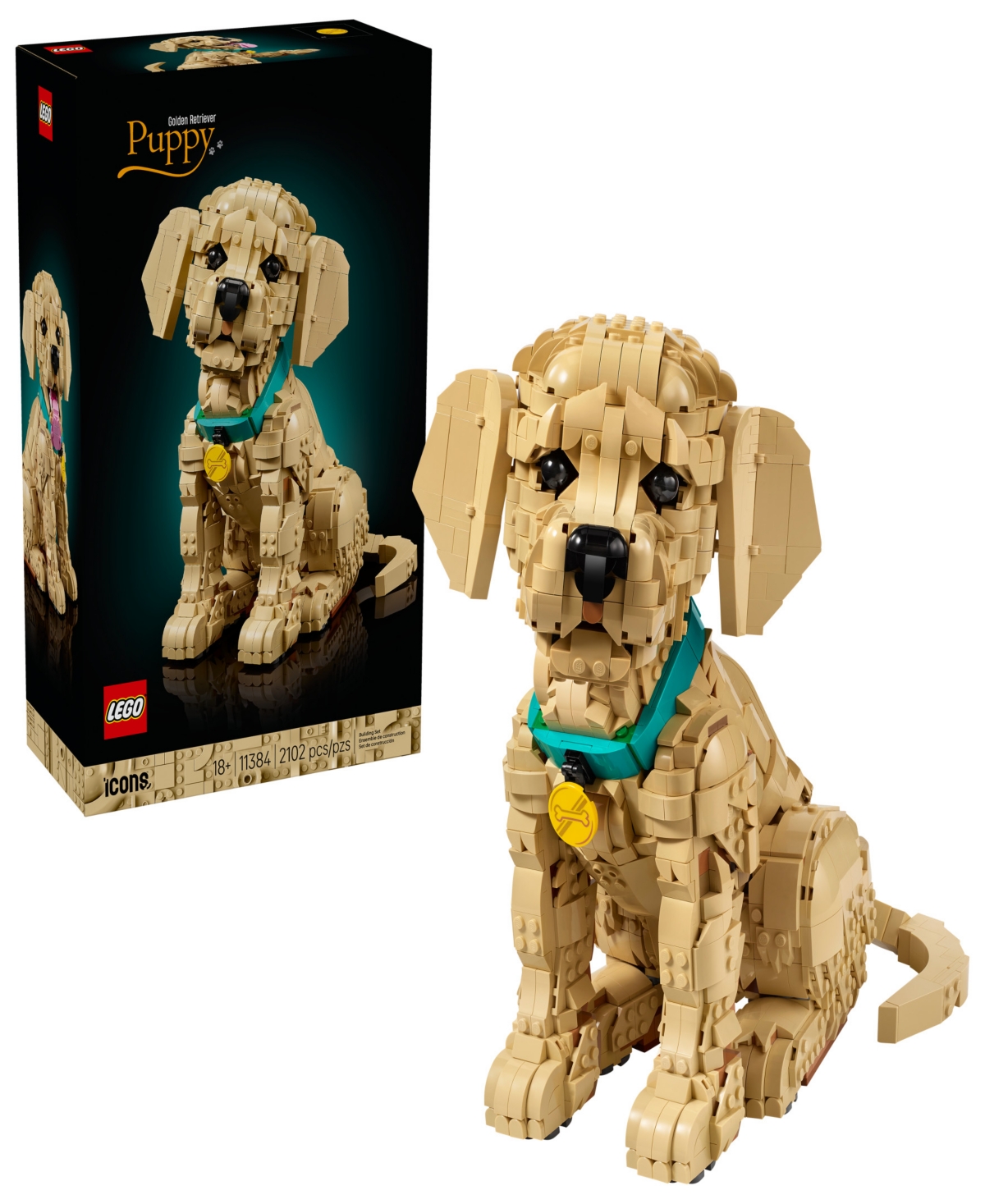 Click here for Lego Icons Golden Retriever Puppy Building Set 113... prices