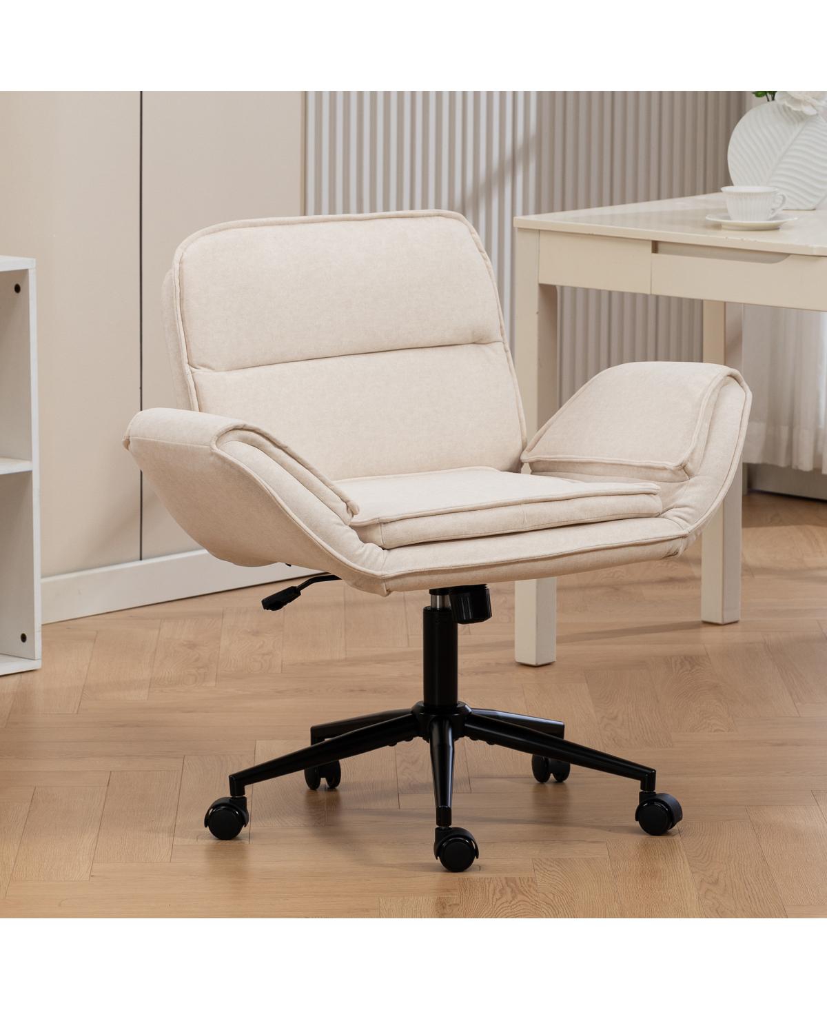 Click here for Streamdale Furniture Criss Cross Beige Cloth Swive... prices