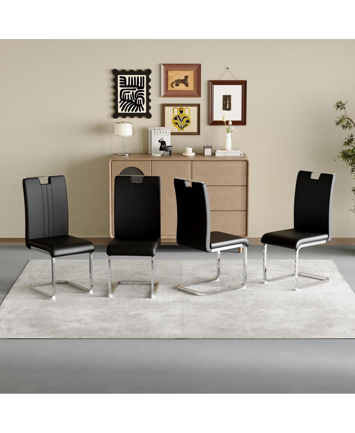 Click here for Streamdale Furniture Set of 4 Pu bow chairs for in... prices