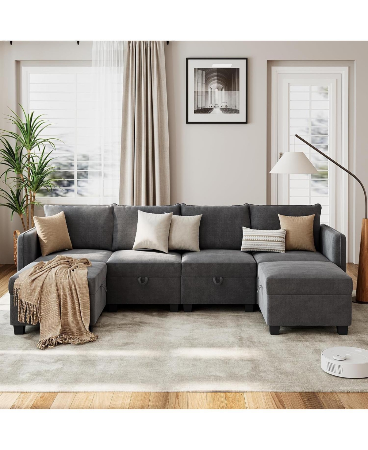 Click here for gaomon Modular Sectional Sofa with Large Storage F... prices