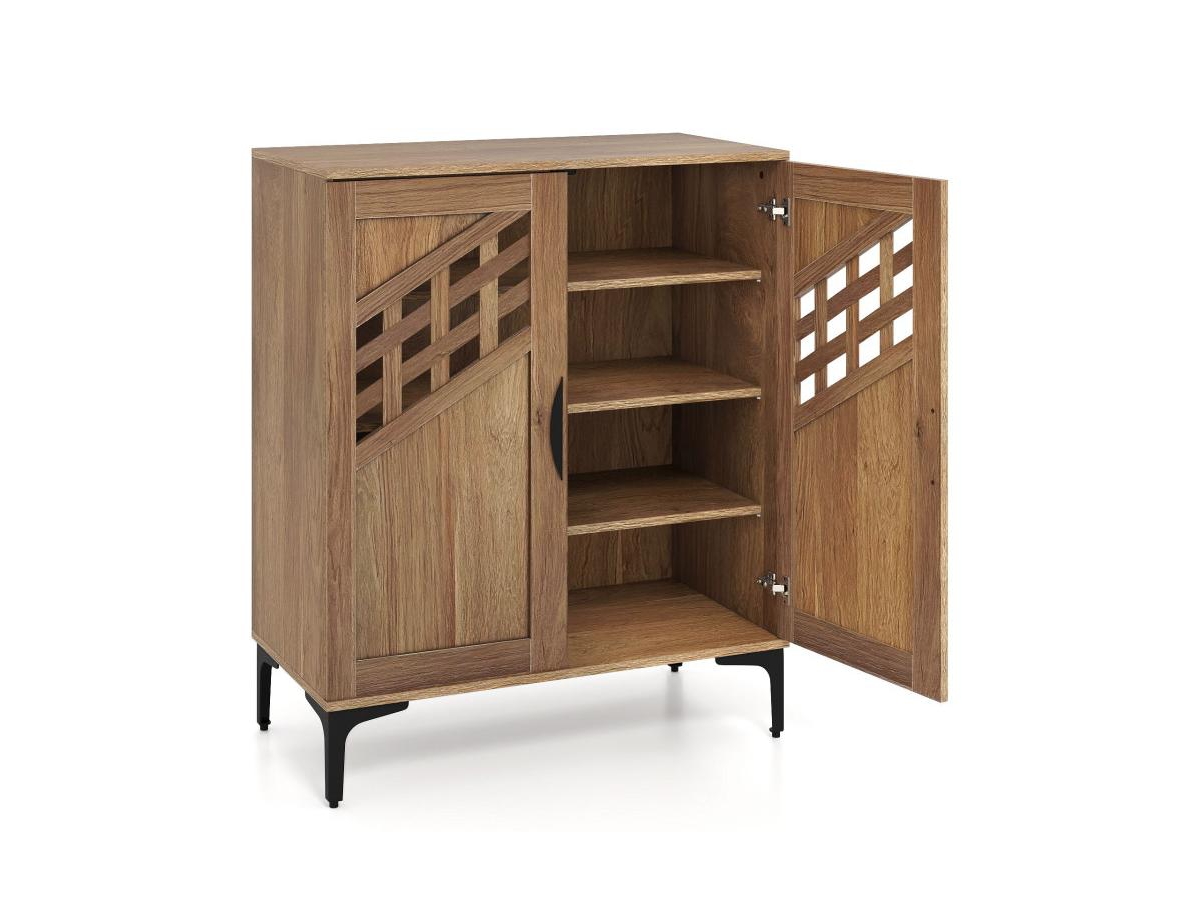 Click here for Slickblue 4-Tier Farmhouse Shoe Cabinet with Remov... prices