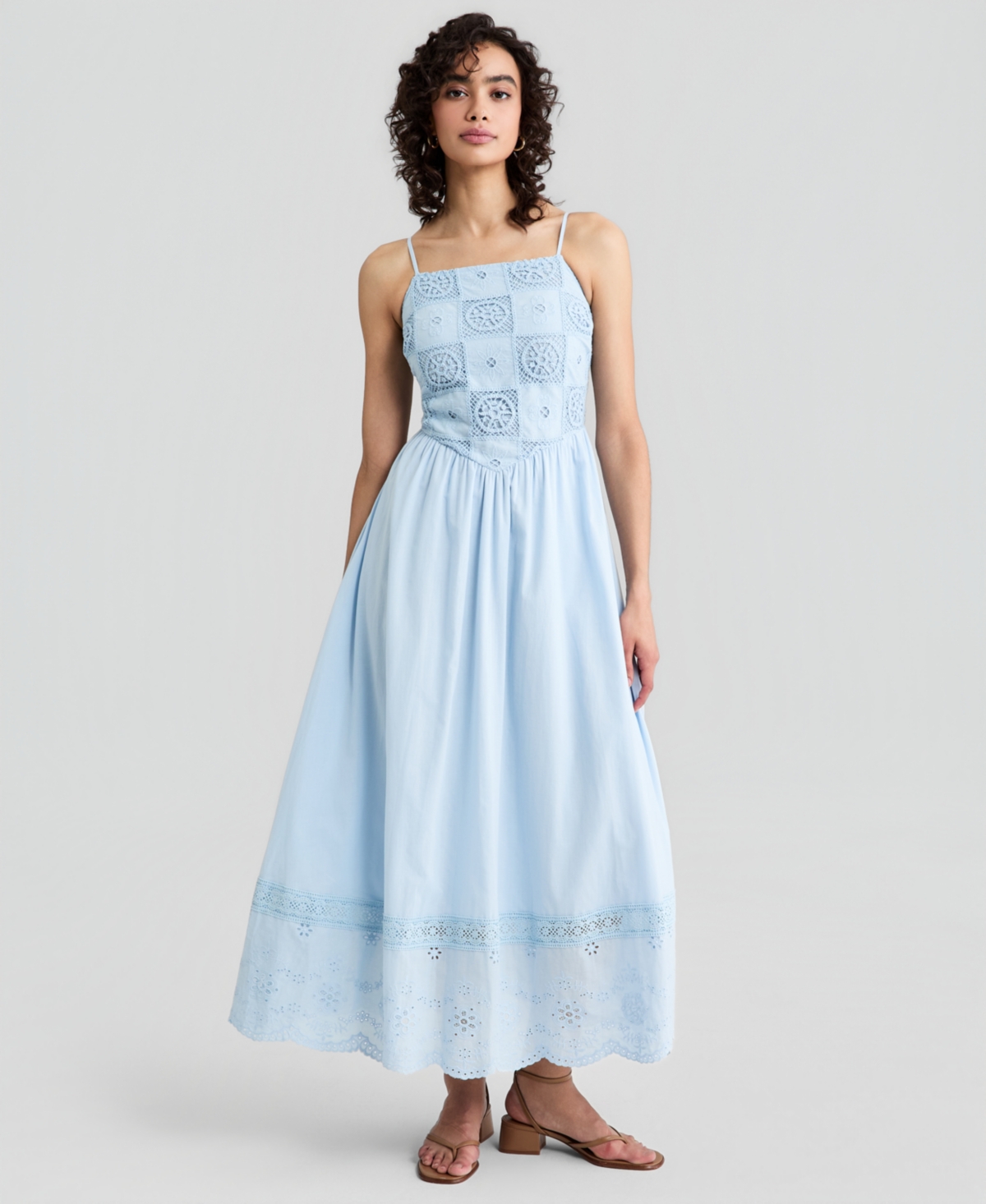 Click here for And Now This Womens Cotton Patchwork Top Maxi Dres... prices