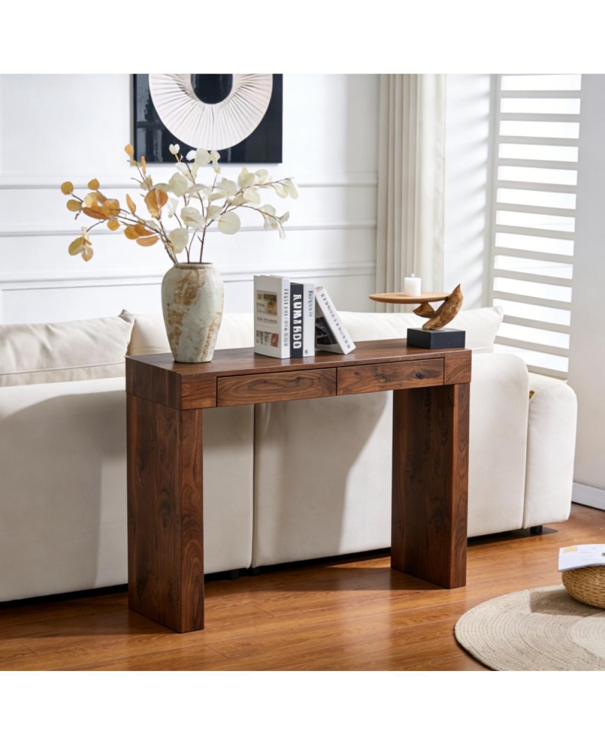 Click here for Streamdale Furniture 50-In. Natural Walnut Wood Gr... prices