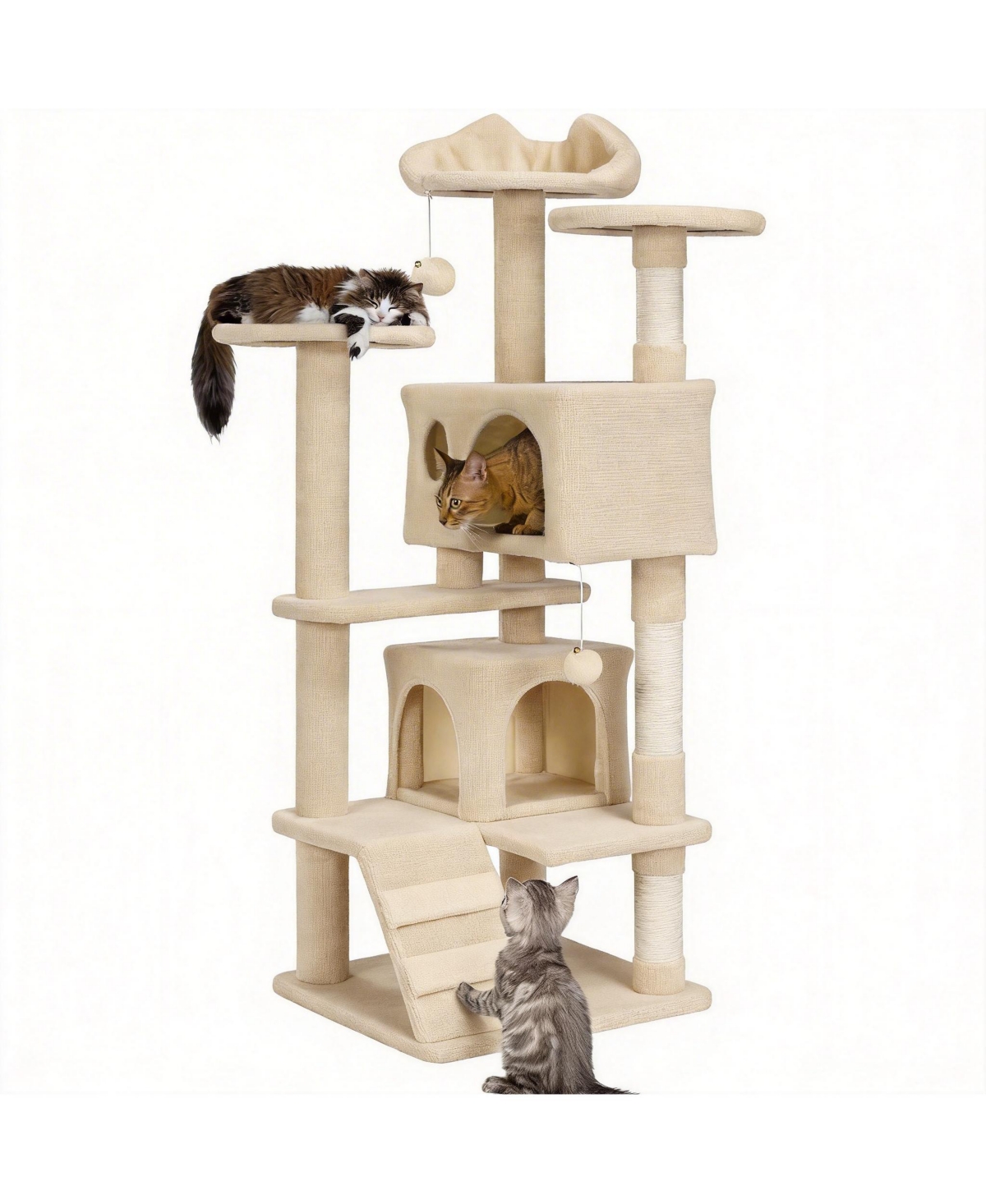 Click here for Aronkl Multi-level Cat Tree Tower with Cat-ear Per... prices