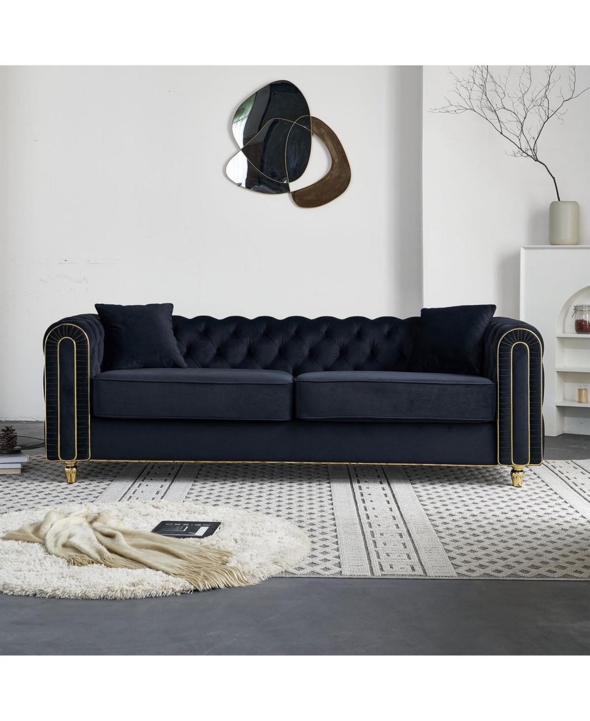 Click here for Streamdale Furniture 86" Modern Tufted Sofa w... prices