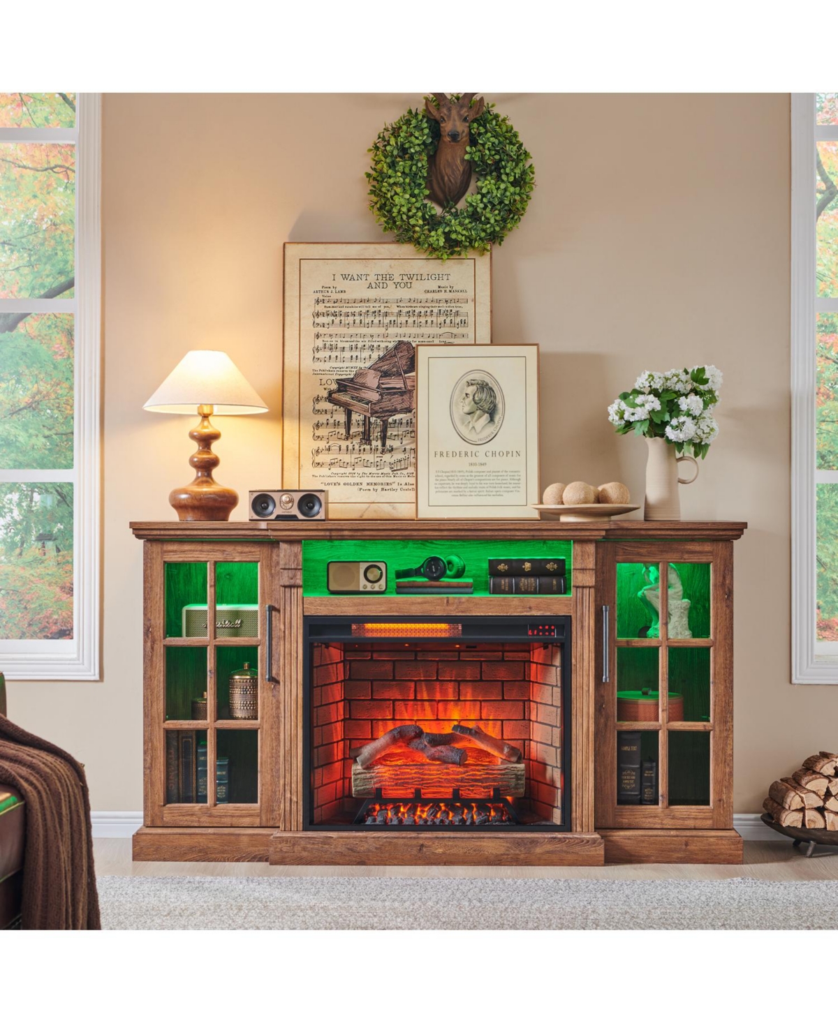 Click here for Streamdale Furniture 65" Fireplace Tv Stand w... prices