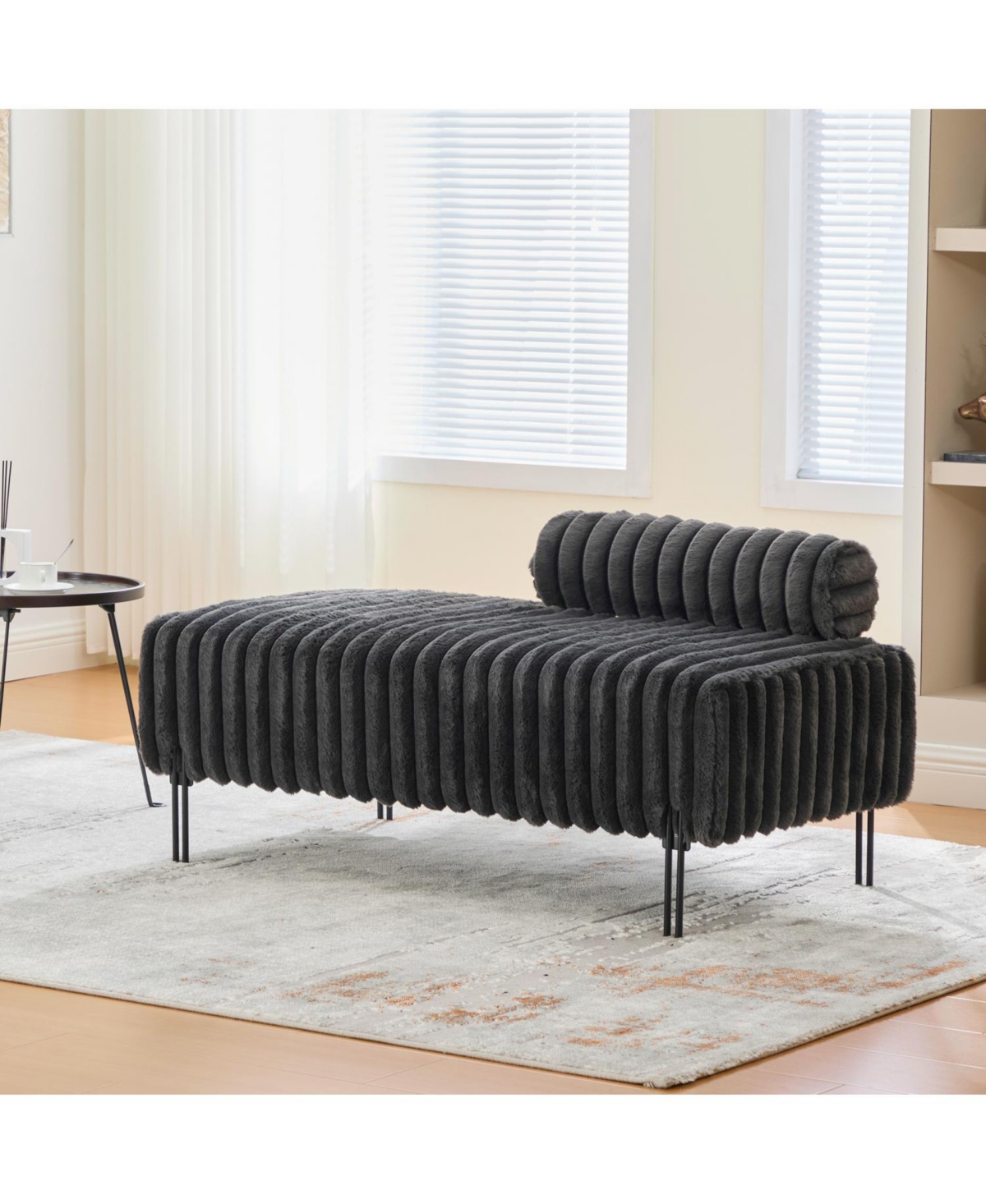 Click here for Streamdale Furniture 49.6 Mini Loveseat  Metal Leg... prices