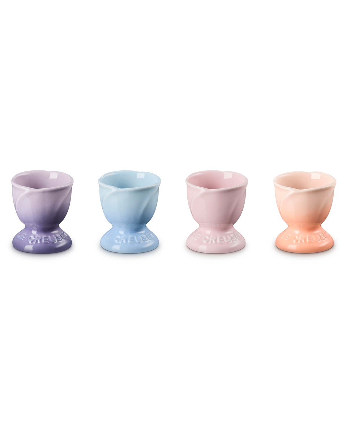 Click here for Le Creuset Petal Stoneware 4-Pc. Egg Cup Set - Mul... prices