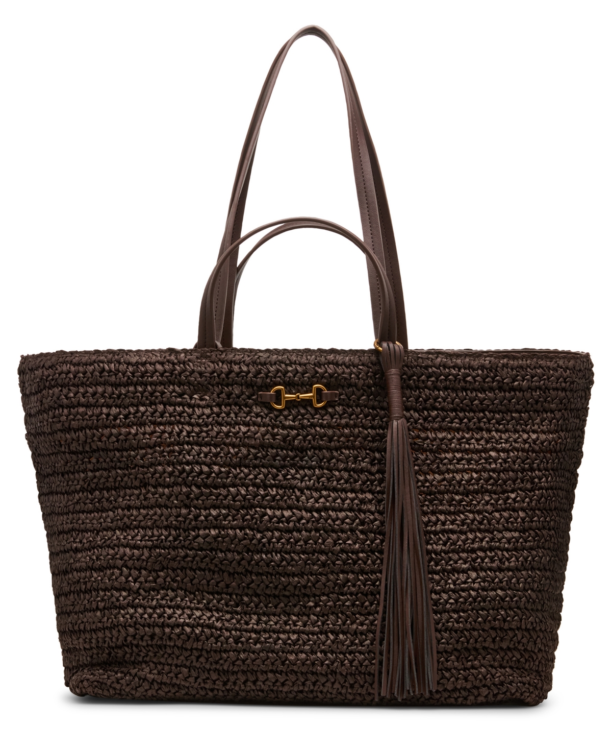Click here for Anne Klein Extra-Large Horse Bit Tote Bag - Brown prices