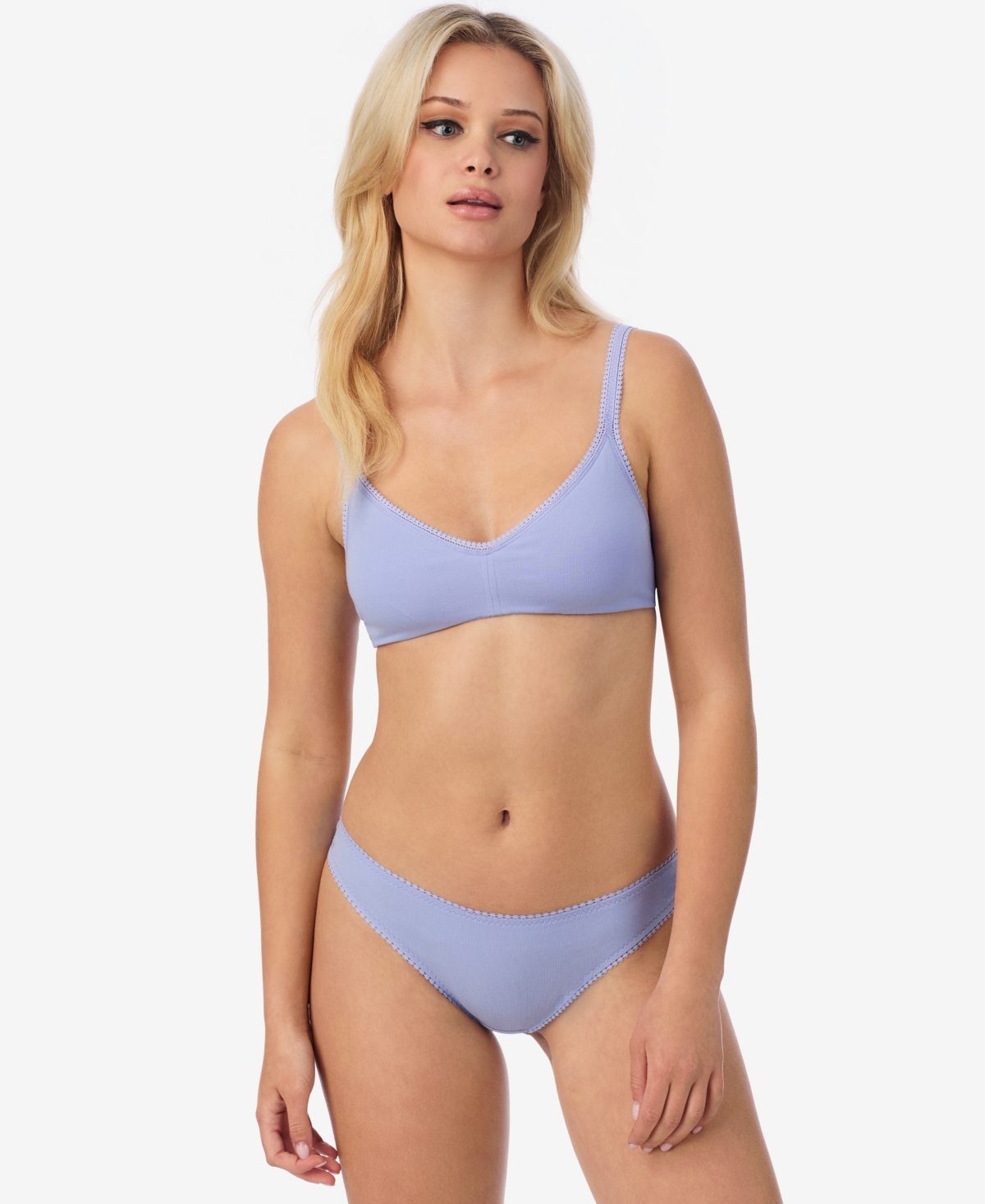 Click here for On Gossamer Womens Cabana Cotton Lace-Trim Bralett... prices