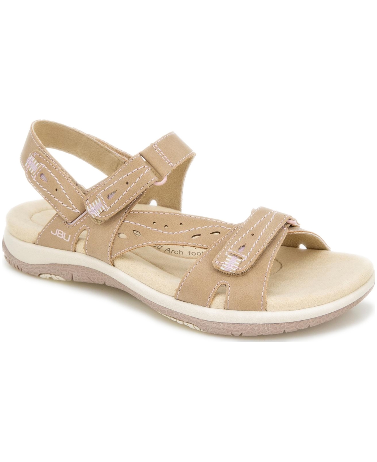 Click here for Jbu Womens Stephie Flat Sandals - Sand/Petal prices