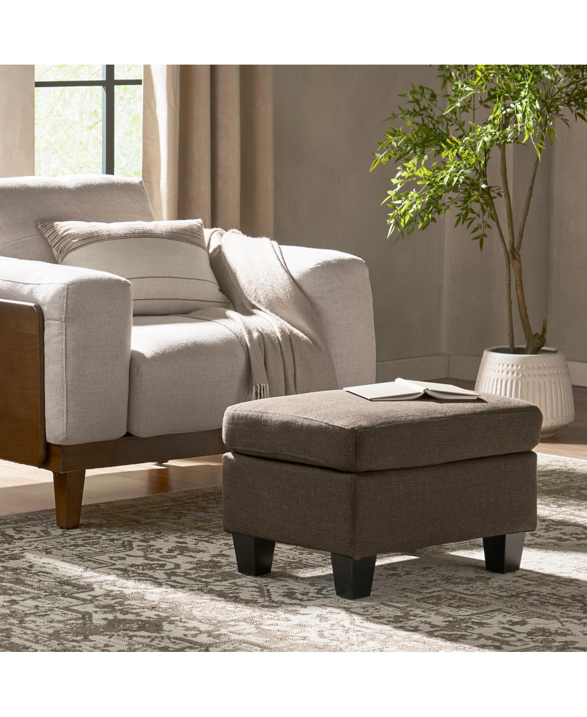 Click here for Streamdale Furniture Upholstered Ottoman - Chocola... prices