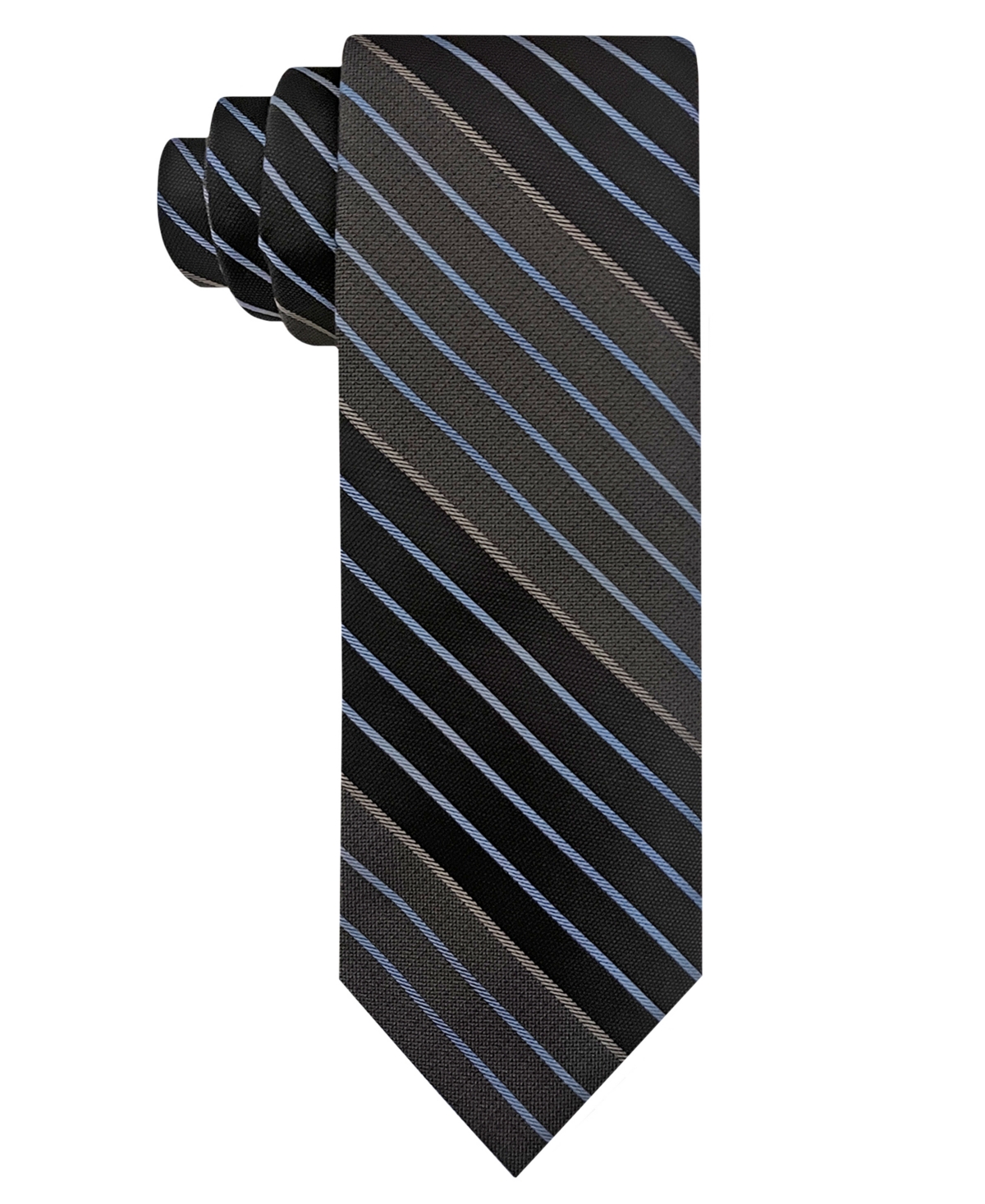 Click here for Van Heusen Mens Degrade Stripe Tie - Black prices