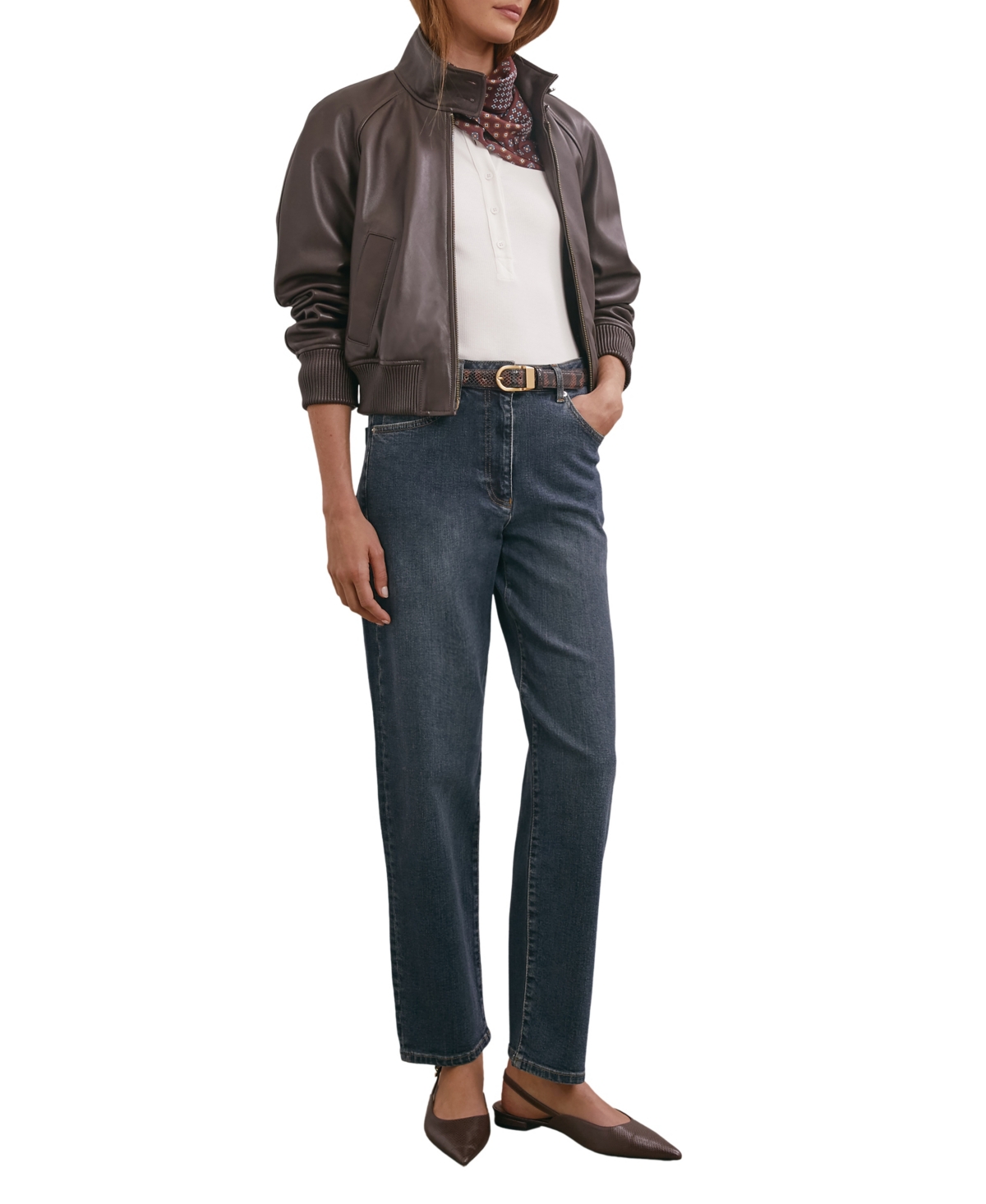 Click here for Reiss Womens Mid-Rise Straight-Leg Jeans - Antique... prices