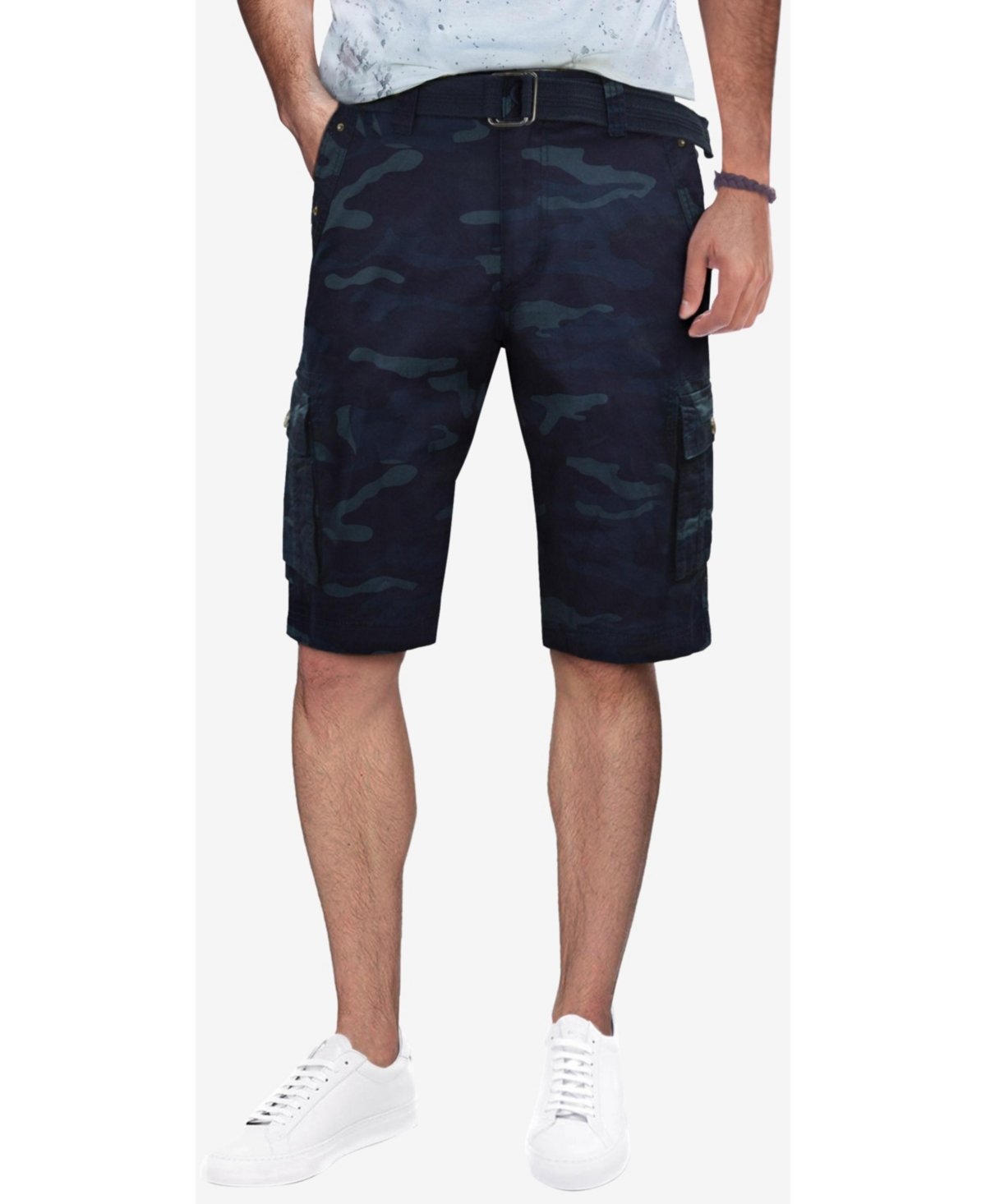 Click here for Raw X Mens Cargo Shorts 12.5" Inseam - Navy c... prices