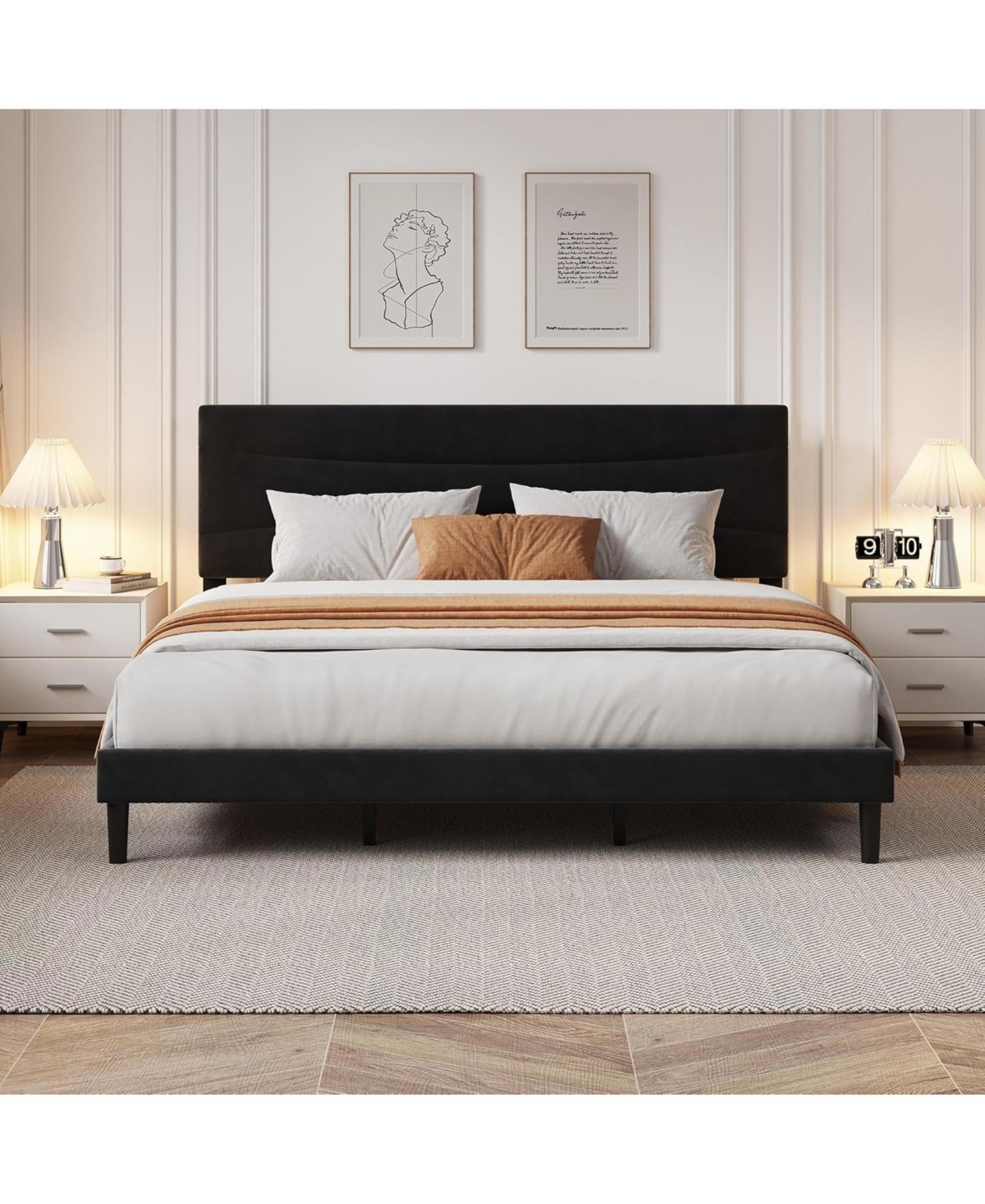 Click here for gaomon King Metal Platform Bed Frame with Victoria... prices