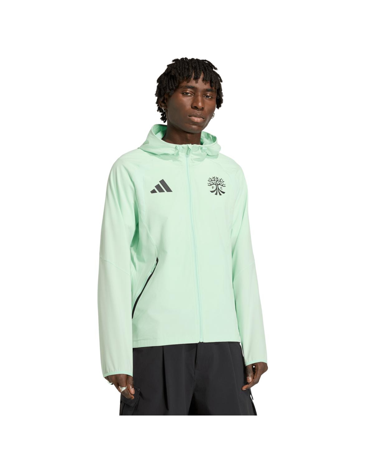 Click here for Adidas Mens Green Austin Fc Tiro Travel Full-Zip H... prices