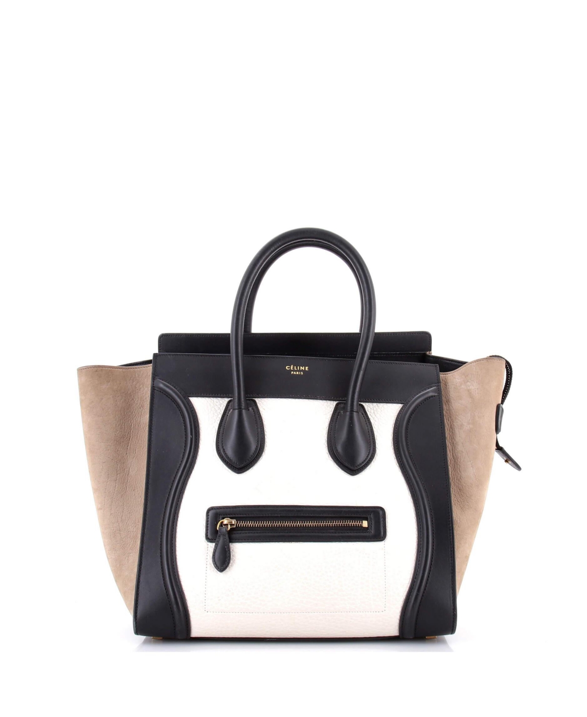 Click here for Pre-Owned Celine Mini Tricolor Luggage Bag Leather... prices