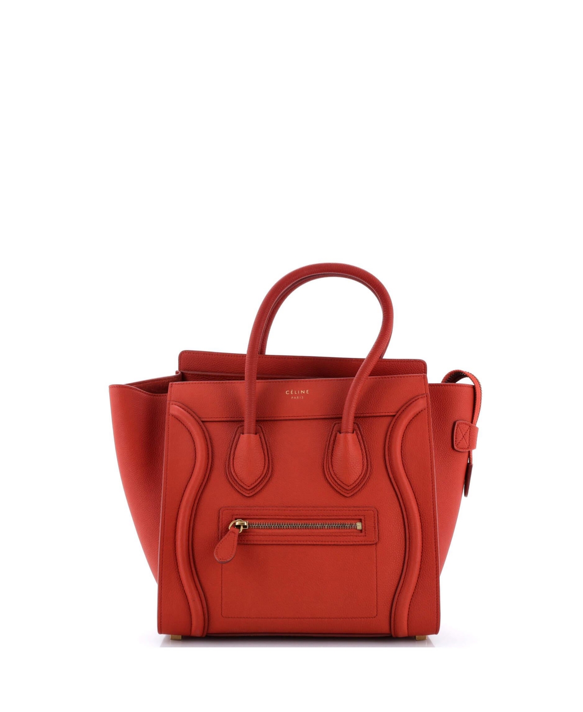 Click here for Pre-Owned Celine Micro Luggage Bag Grainy Leather... prices